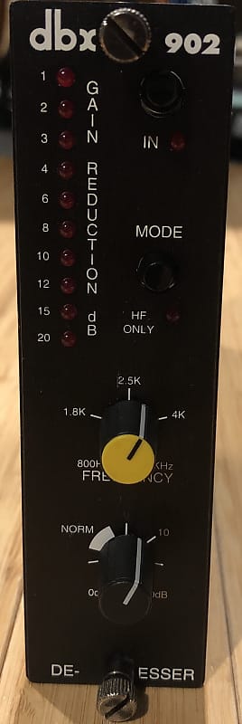 Dbx 902 de-esser module for 900 series rack | Reverb