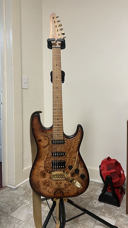 Kiesel Delos 2019 - 7a Poplar Burl Top Raw Tone Finish | Reverb