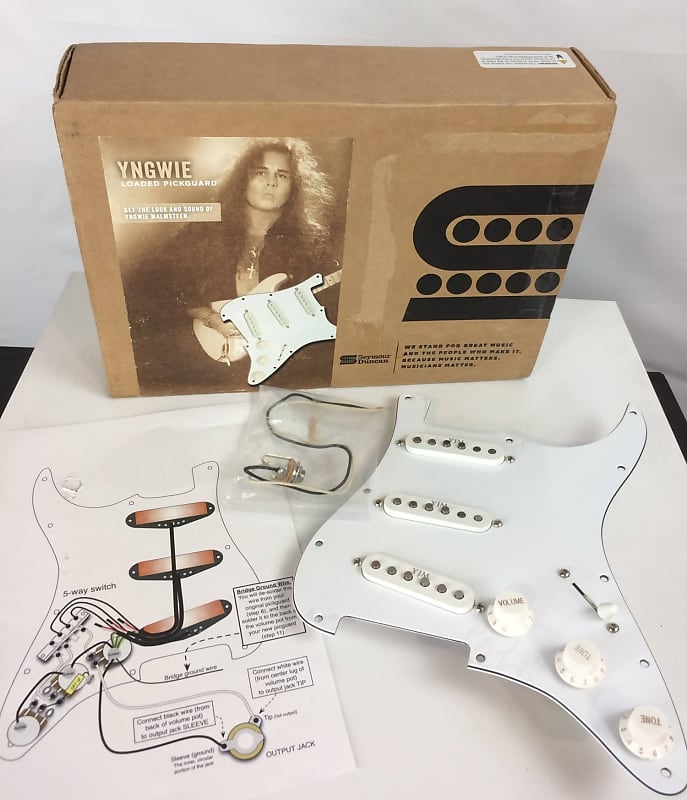 Seymour Duncan Malmsteen YJM FURY White Loaded/Prewired | Reverb