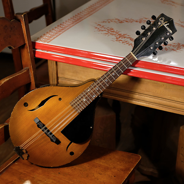 1930s Stradolin/Strad-O-Lin-made Orpheum A-Style Archtop | Reverb
