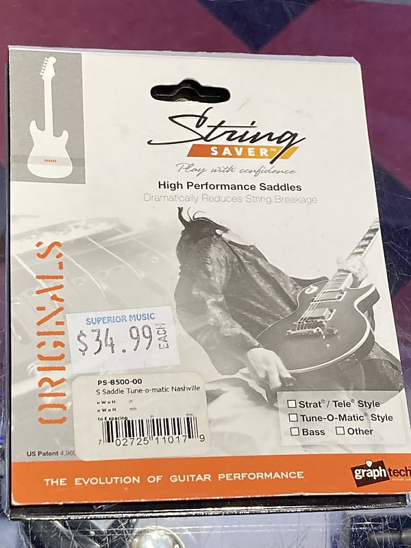 Graph Tech PS-8500-00 / Saddle Tune-o-Matic Nashville | Reverb