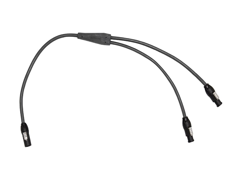 Power Y Cable One True1 Male to Fanout 2 True1 Female | Reverb