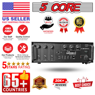 5Core Professional Paging stereo DJ PA power Amplifier system | Reverb