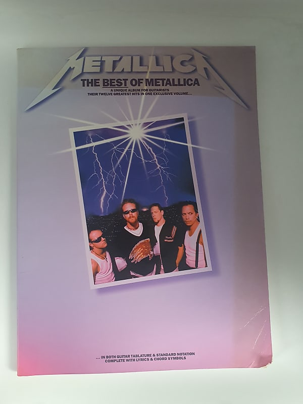 Metallica "the best of Metallica" Paperback Tablature Book | Reverb