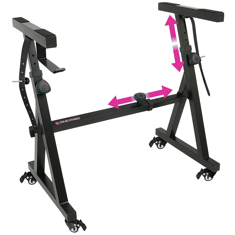 Liquid Stands Z Style Adjustable Height Piano Keyboard Stand | Reverb