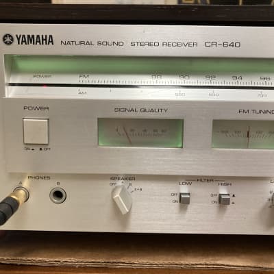 Yamaha Natural Sound Receiver CR-640 1977 Brushed Silver | Reverb