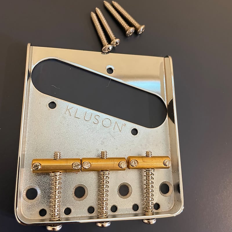 Kluson Telecaster Bridge / Vintage-style Chrome | Reverb