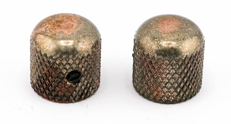 AGP ™ - Aged Telecaster ® relic nickel dome knobs with set | Reverb