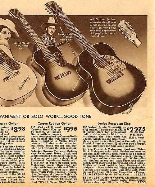 Kay Carson J Robison 1940 Brown Sun Burst | Reverb