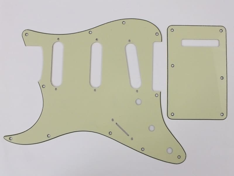 Left Handed Mint Green Scratch Plate Pickguard Set SSS to | Reverb UK