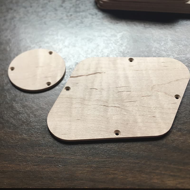Guilford 3A Flame Maple Backplate Set - Fits Les | Reverb Australia
