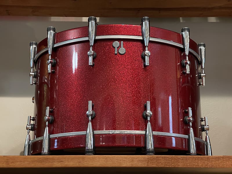 Sonor SQ2 Red Sparkle 26" Medium Maple Bass Drum 14x26 | Reverb