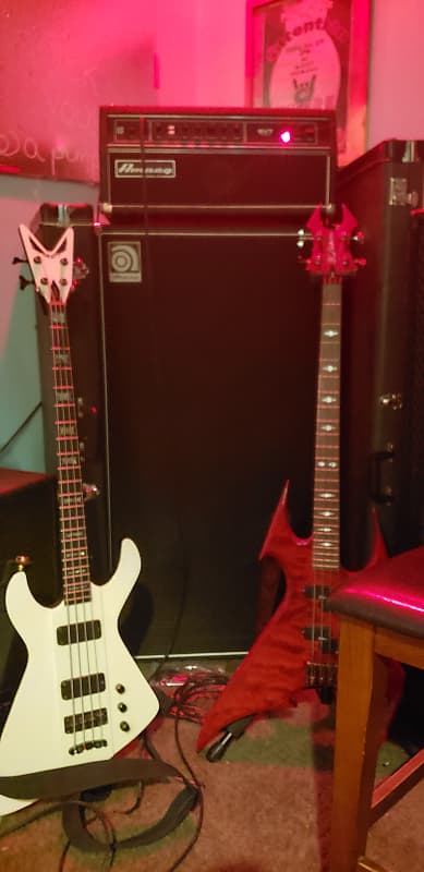 Dean Destroyer White front Black back | Reverb