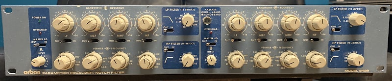 Orban 642B Dual-Channel 4-Band Parametric Equalizer | Reverb