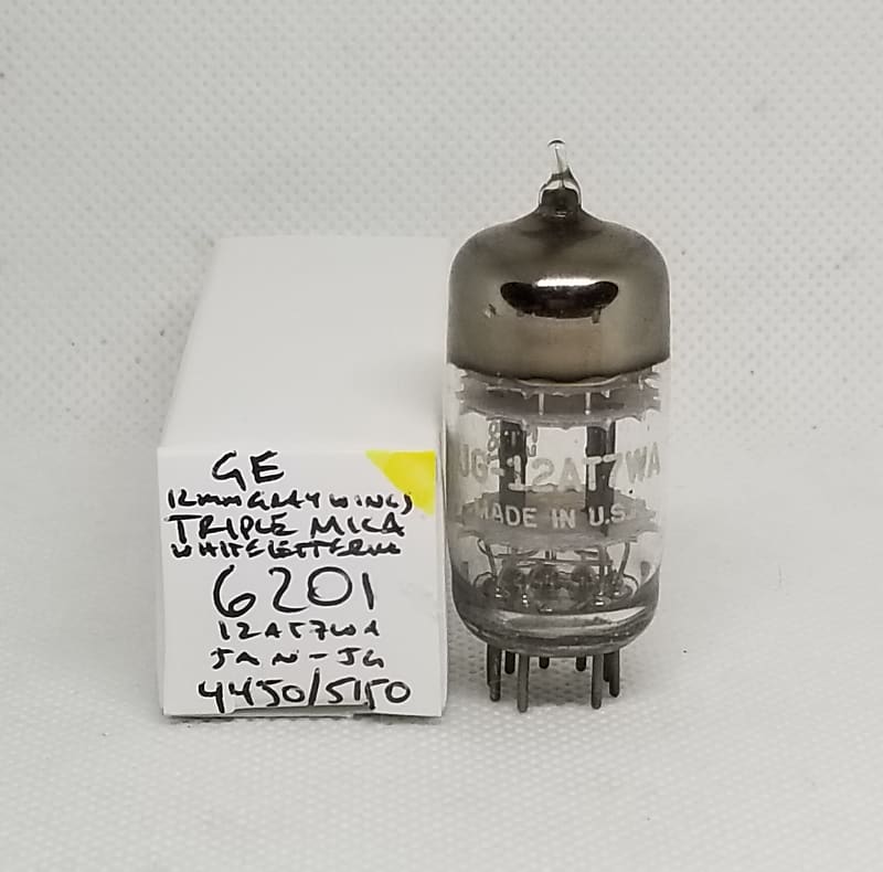GE JAN 6201 Gray Plate Balanced Single NOS 12AT7 ECC81 | Reverb