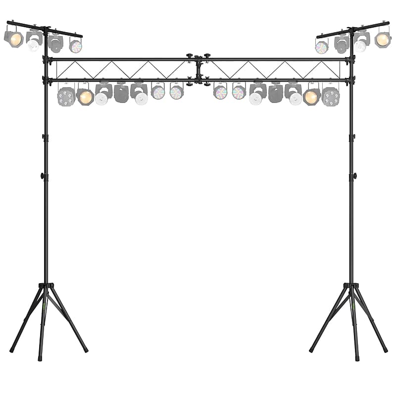 Lighting Truss System (X2) 12 Ft Tripod Stands With T-Bars | Reverb