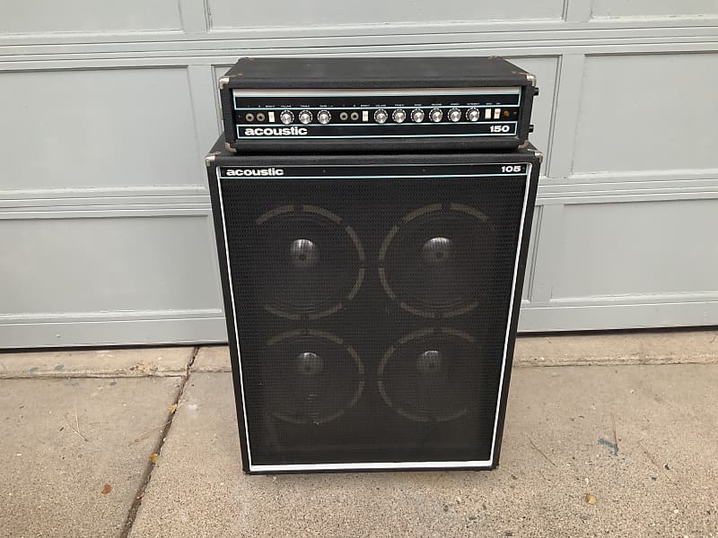 1972 Acoustic 150 Guitar/Bass Amp & 105 4x12 Speaker Cabinet | Reverb