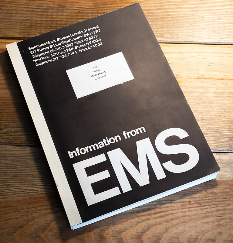 EMS The Synthi Educational book 1973 - 82 sheets - NEW | Reverb