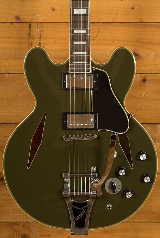 Epiphone Shinichi Ubukata ES-355 | Olive Drab | Reverb