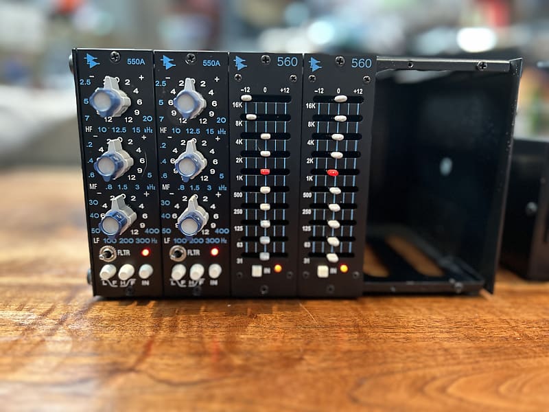 API 500 Series 550a 560 matched pairs, BAE 6 Slot Lunchbox | Reverb