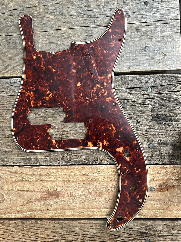 Fender Precision Bass Pickguard 1960s Tortoise T/W/B/W | Reverb