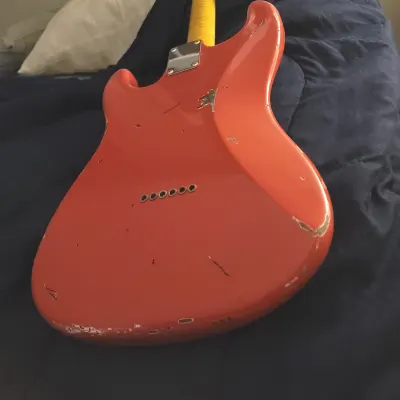 Custom Hardtail Strat 2022 Faded Fiesta Red | Reverb