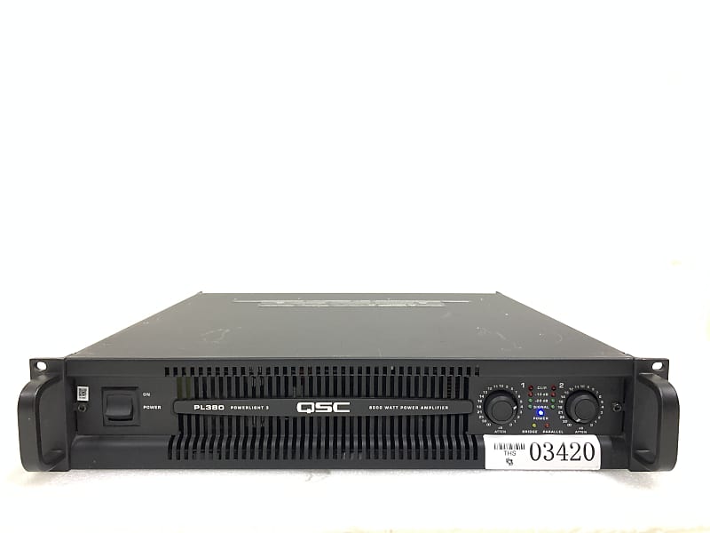 QSC PL380 Powerlight 3 8000W Power Amplifier #03420 | Reverb