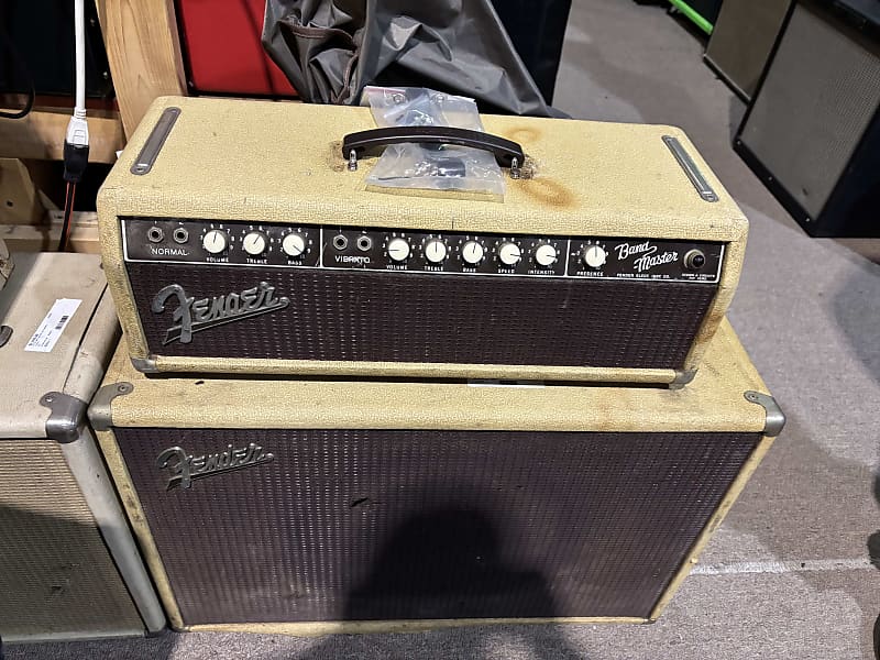 Fender 1963 Bandmaster band master Tube Amplifier Head with | Reverb