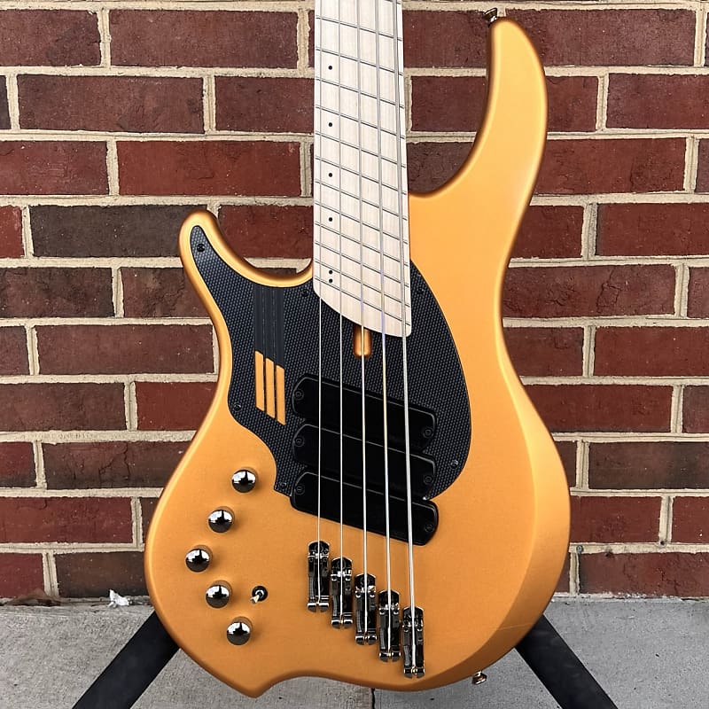 Dingwall NG3 5-String, Left-Handed, Matte Gold Metallic, | Reverb