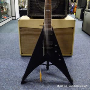 ESP LTD V-307 Satin Black FLYING V 7-STRING with EMG pickups! | Reverb
