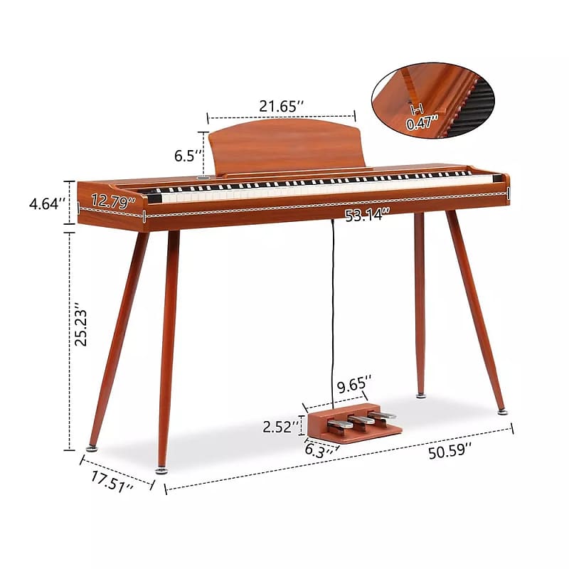 Full Standard Weighted Action 88 Key Electric Digital Piano | Reverb