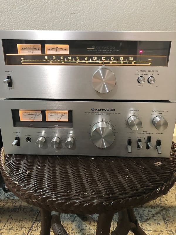 Kenwood KT-5500 & KA-5700 1975-1980 - SILVER/BLACK | Reverb