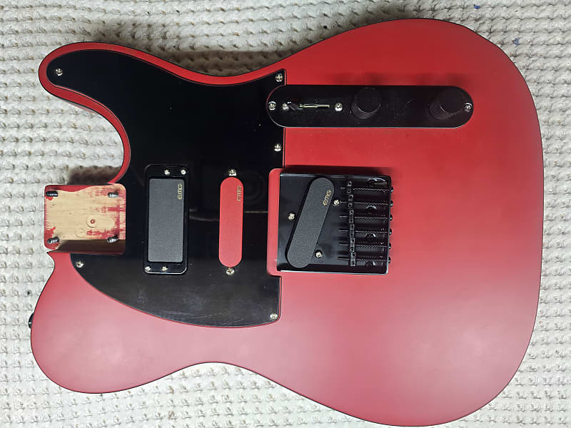 Squier 40th anniversary telecaster custom - Matte red | Reverb
