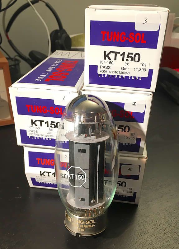 Tung-Sol KT150 Matched Quad+Spare Amplitrex Test New | Reverb