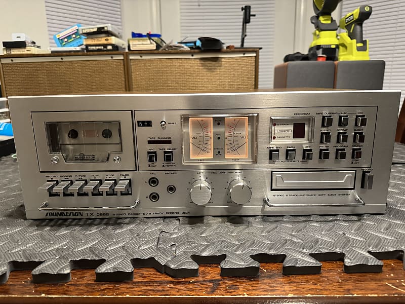 Soundesign TX Model 0868 8 Track / Cassette Combo Deck Fully | Reverb