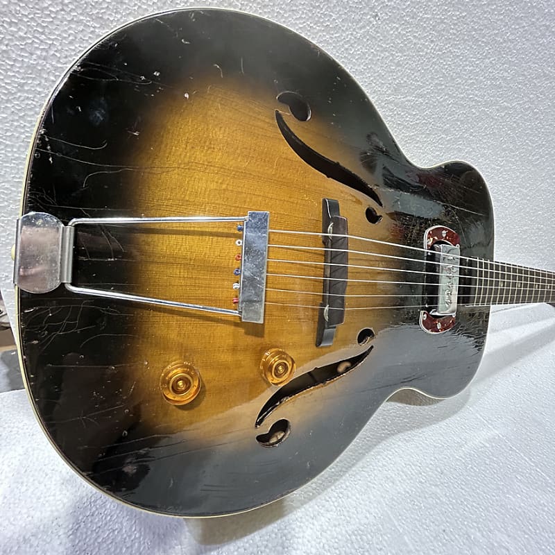 Rare Vintage 1961 Harmony Roy Smeck Solid Arch Top Semi | Reverb