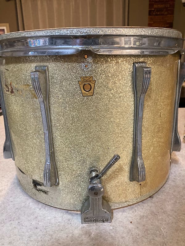 Ludwig 12x15 marching snare 1968 - Sparkle | Reverb