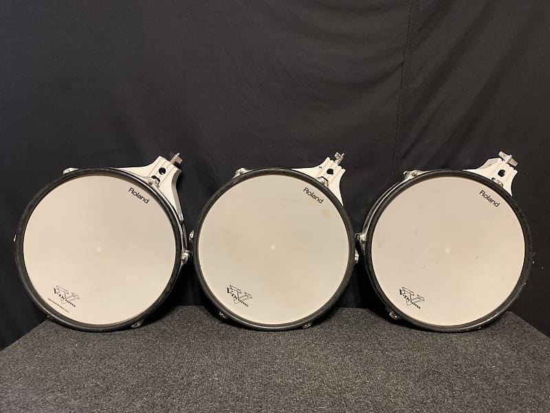 3X Roland V-Pad PD-120 12" Dual Trigger Mesh Electric Drum | Reverb