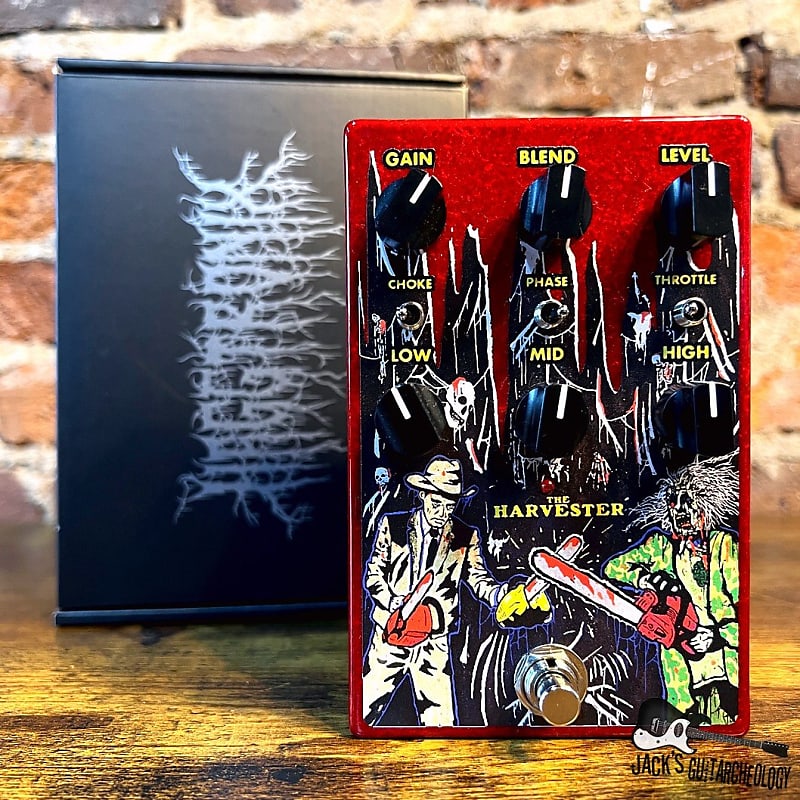 Haggtronix Harvester Distortion Pedal (Red Sparkle) | Reverb UK