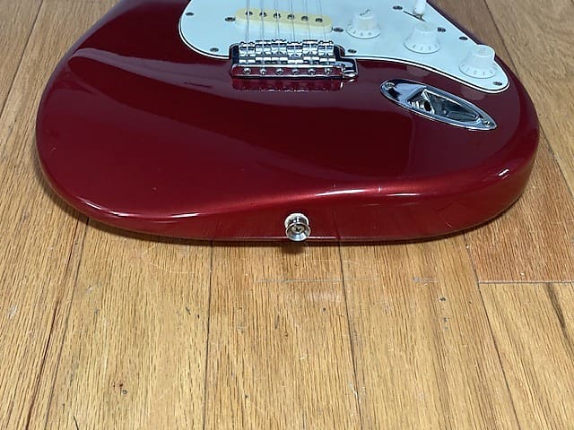 Fender Squier Stratocaster Electric Guitar, Metallic Red, w/ | Reverb