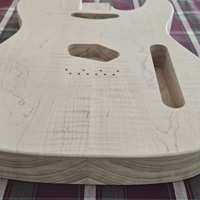Woodtech Routing - Swamp Ash/Maple Chambered Telecaster Body | Reverb