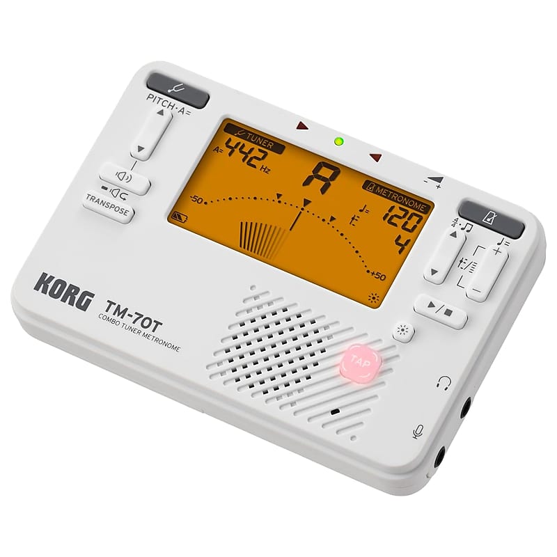 Korg TM-70 Handheld Tuner-Metronome White | Reverb