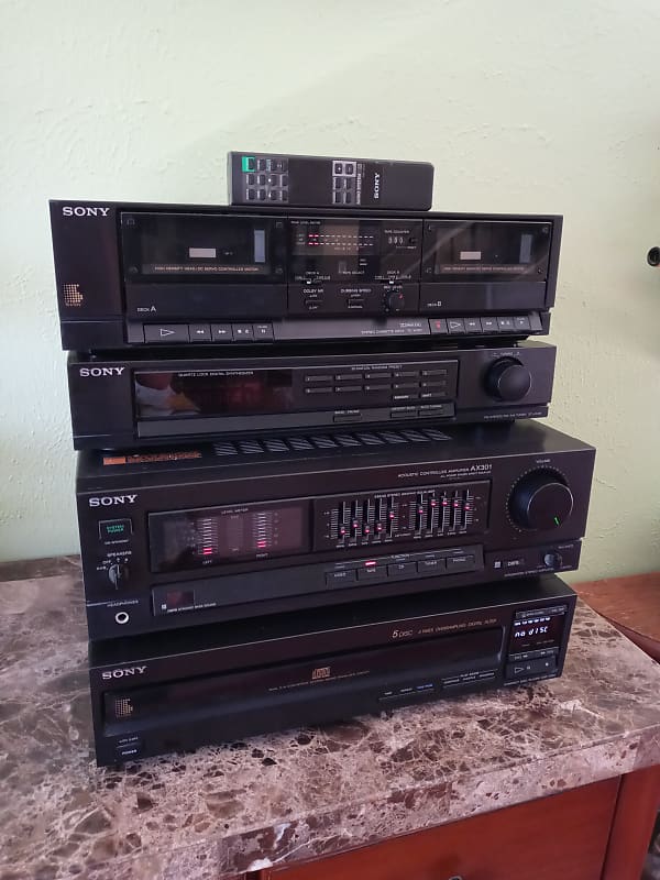 Sony System AX301 Amplifier ST-JX301 Tuner TC-W301 Dual | Reverb