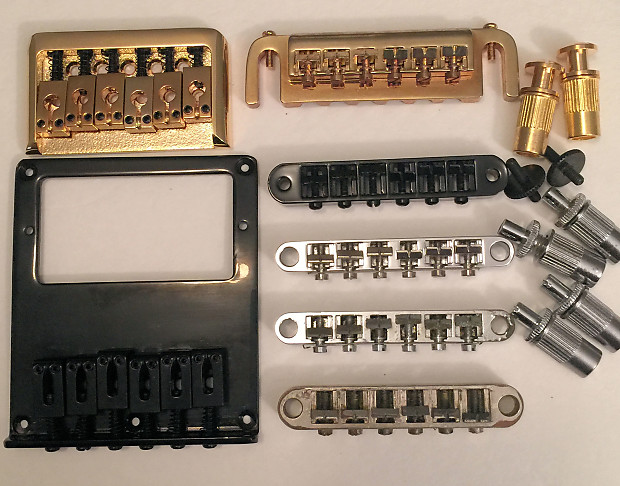 Guitar Parts - 7 BRIDGE LOT - Tele Hardtail Tuneomatic Wrap | Reverb