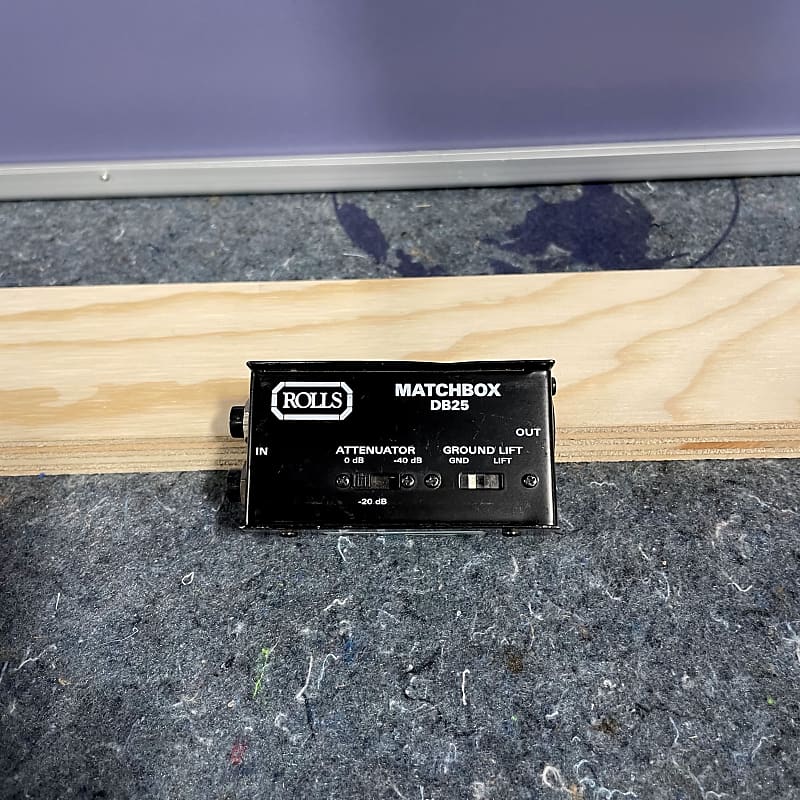 Rolls Matchbox DB25 Passive DI Box 2000s - Black | Reverb