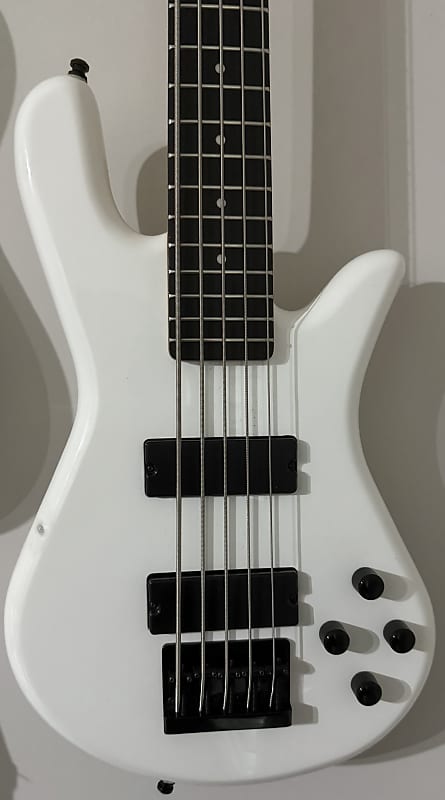 Spector Performer Series 5 string bass 2000's - Gloss white | Reverb