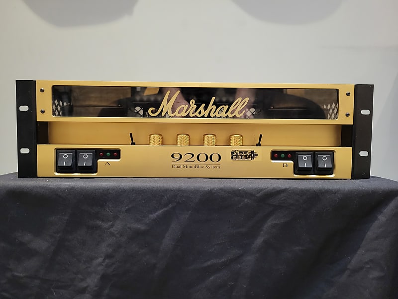 Marshall 9200 dual monoblock stereo power amp 100W x 100W | Reverb UK