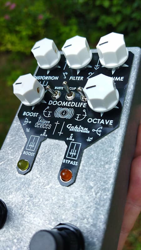 DIY Doomed Life Octave + RAT + Boost 2023 - Alu / Black / | Reverb