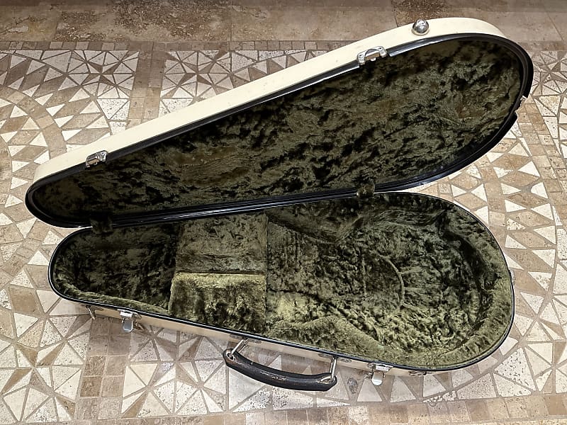 Calton F-Style Mandolin Case - Cream/Green | Reverb