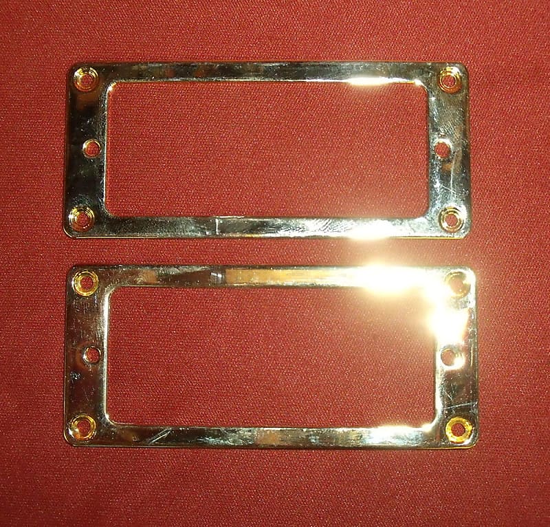 Gold Mini Humbucker Pickup Rings gold | Reverb